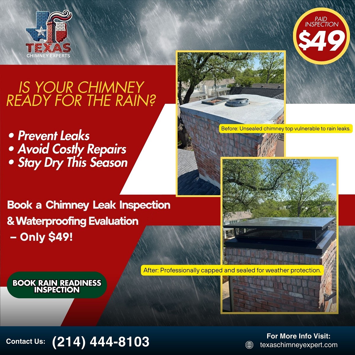Texas Chimney Experts Arlington, TX, 76094 | Networx