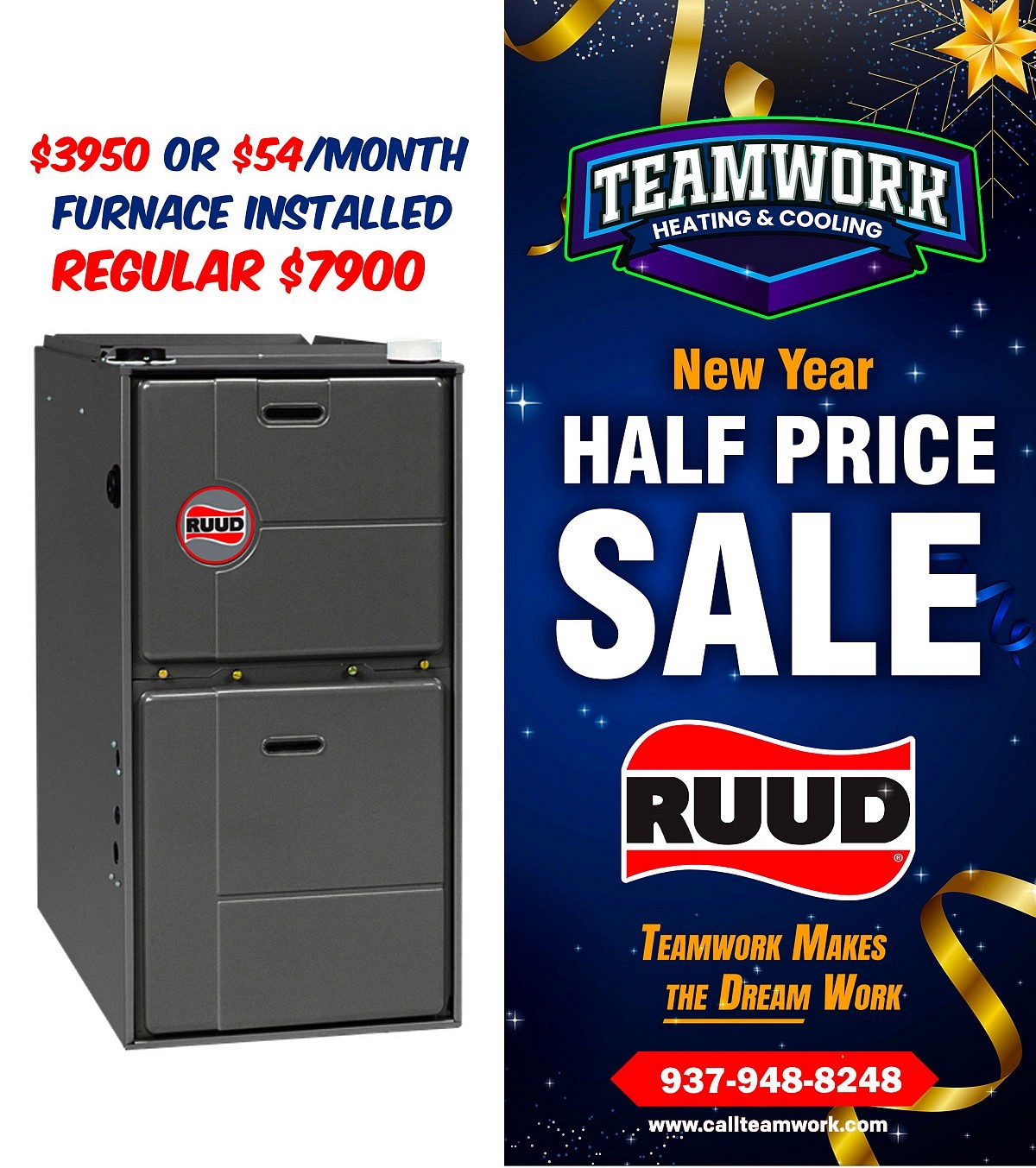 Teamwork Heating & Cooling Sidney, OH, 45365 | Networx