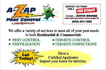 A-Zap Pest Control Castroville, TX, 78009 | Networx